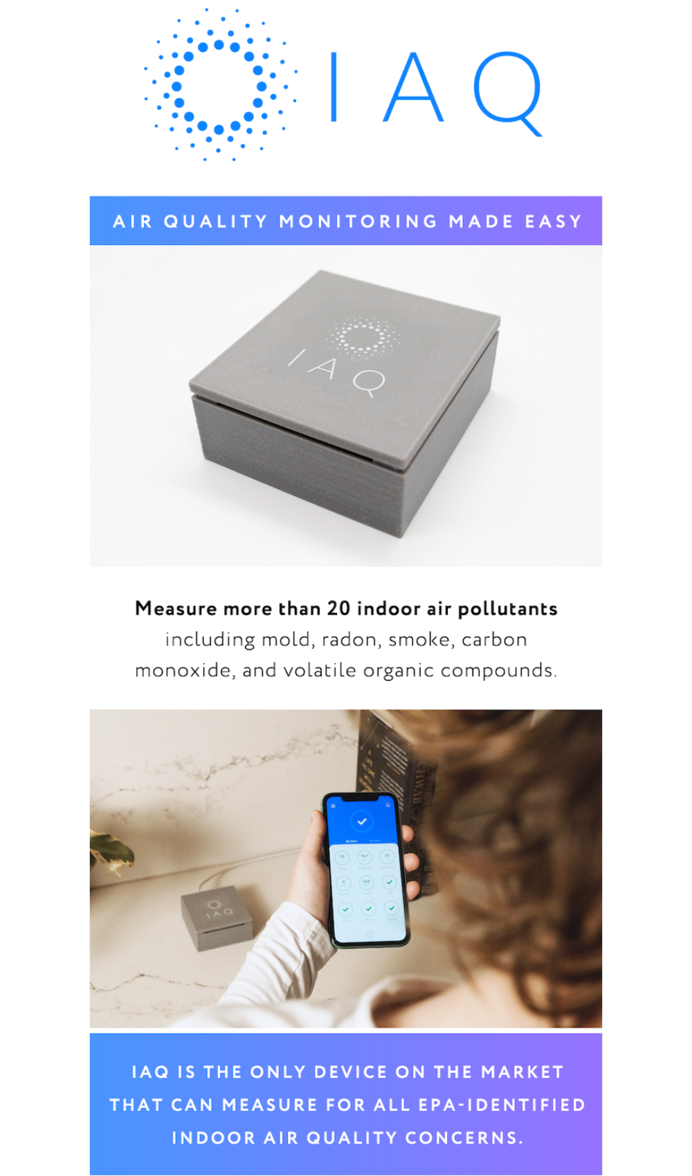 IAQ: The Most Complete Indoor Air Quality Monitor